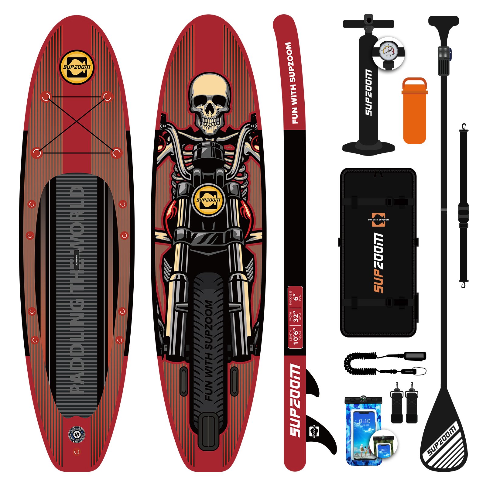 Supzoom 10'6" Ghost Rider Inflatable Paddle Board - My Sports Shop