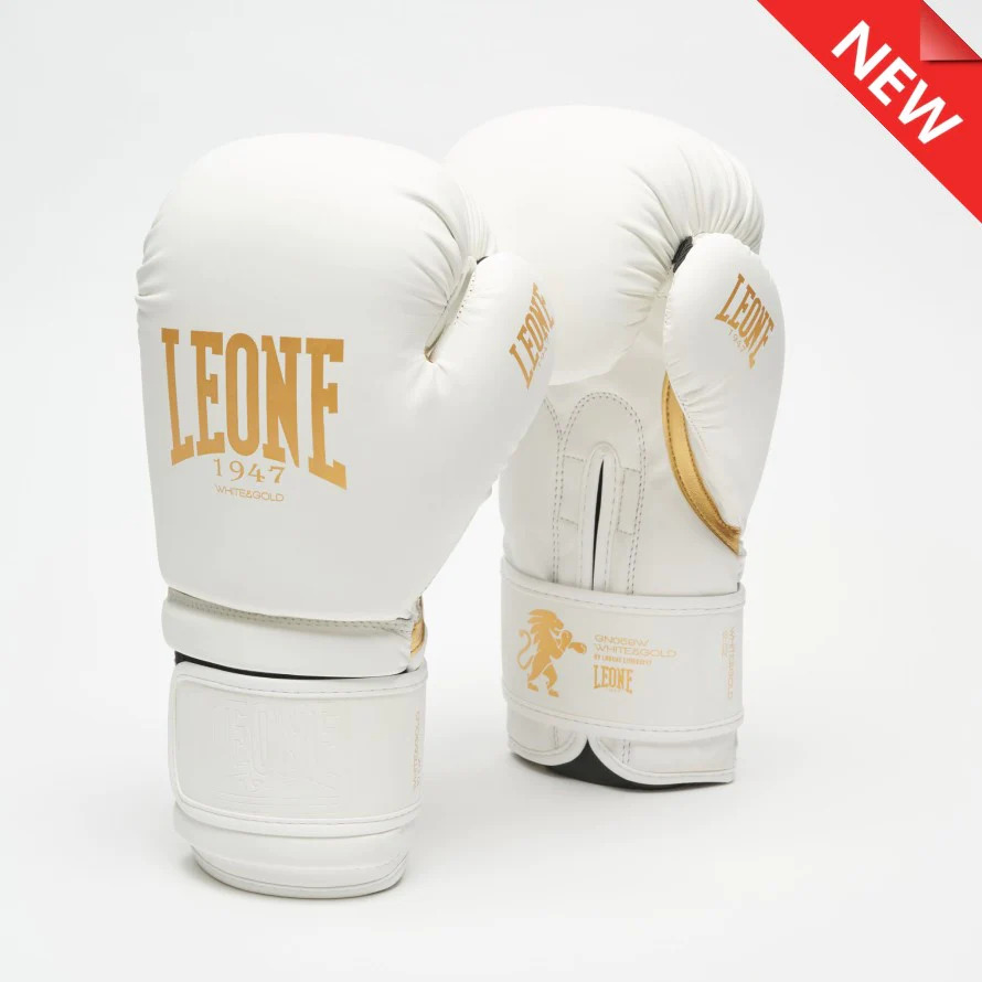 White&Gold Boxing Gloves - My Sports Shop